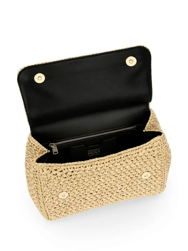 Dolce & Gabbana Large Sicily Handbag - Neutrals