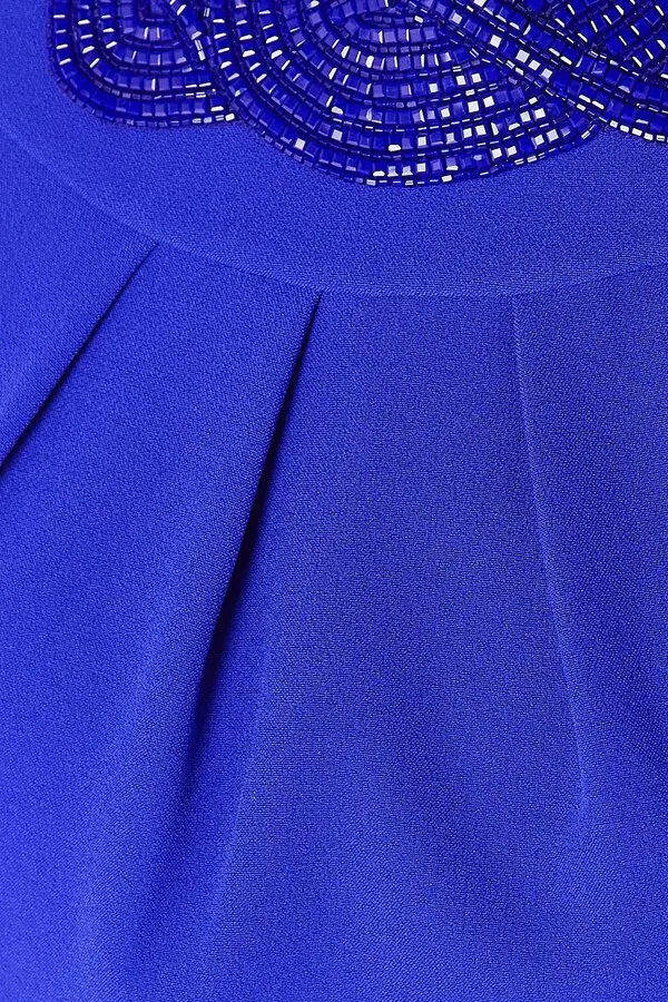 Safiyaa Bead-embellished Crepe Halterneck Gown