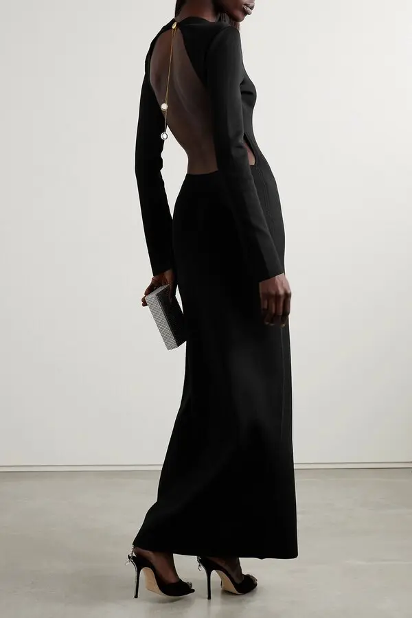 Galvan Vega Embellished Maxi Dress
