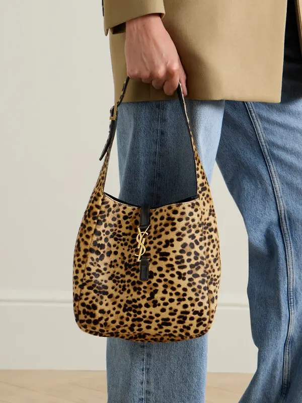 Saint Laurent Le 5 À 7 Supple Small Shoulder Bag - Animal Print