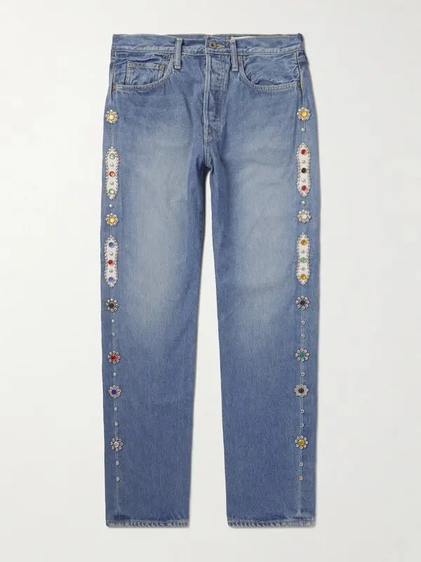 Kapital Monkey Cisco Straight-leg Jeans - Blue