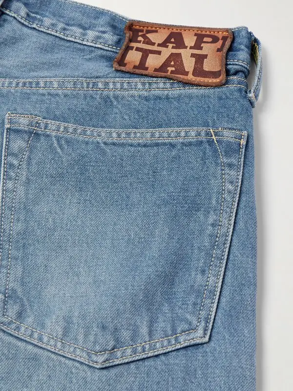 Kapital Monkey Cisco Straight-leg Jeans - Blue
