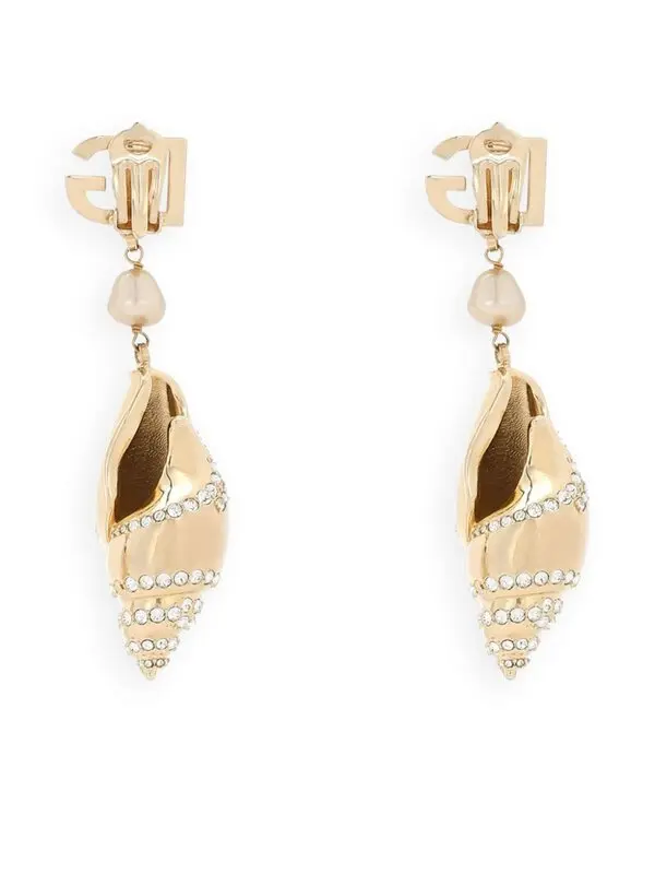 Dolce & Gabbana Dg Shell Drop Clip-on Earrings