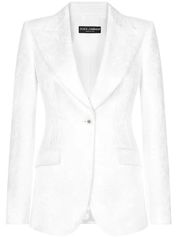 Dolce & Gabbana Turlington Single-breasted Blazer - White