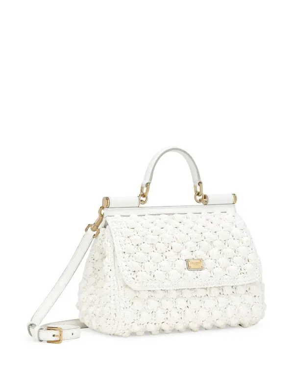 Dolce & Gabbana Large Sicily Tote Bag - White