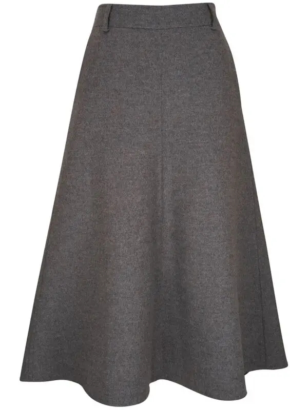 Brunello Cucinelli Wool Flared Skirt