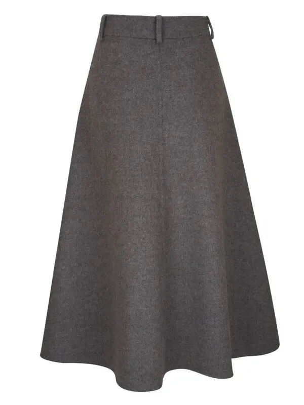 Brunello Cucinelli Wool Flared Skirt