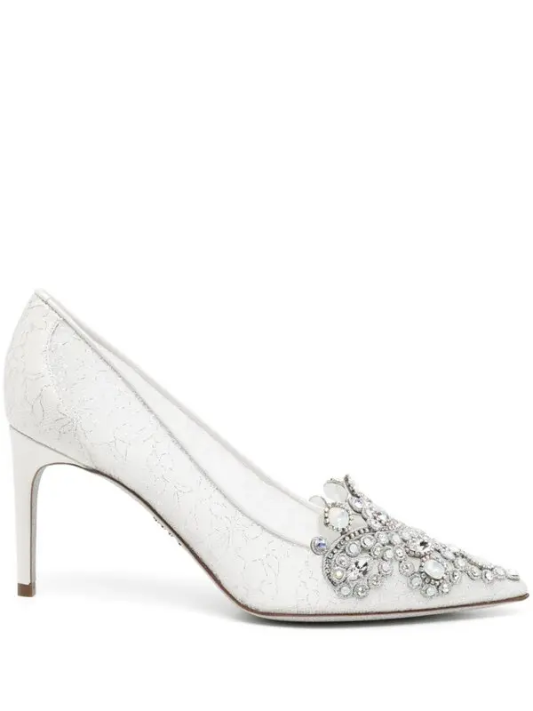 Rene Caovilla Veneziana 65mm Crystal Pumps