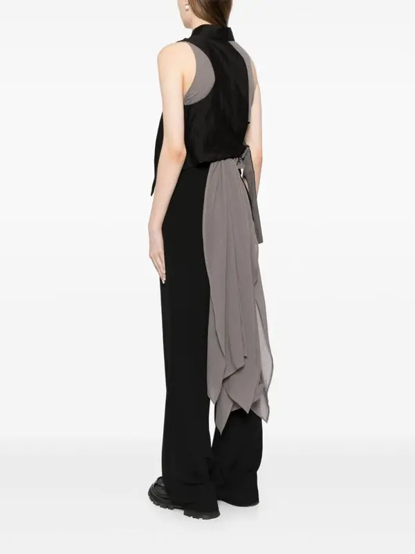 Yohji Yamamoto Asymmetric Draped Waistcoat