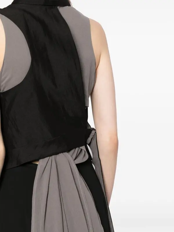 Yohji Yamamoto Asymmetric Draped Waistcoat