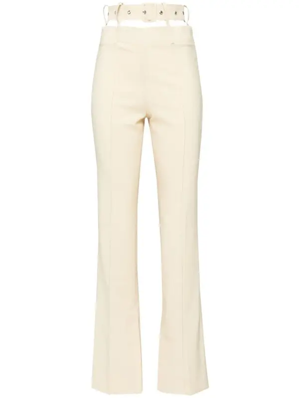 Rokh Belted Flared Trousers