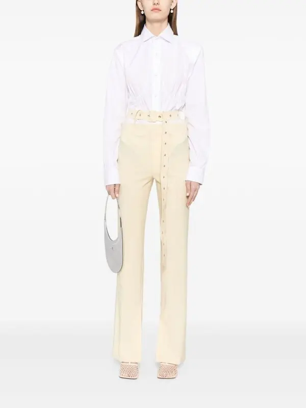 Rokh Belted Flared Trousers