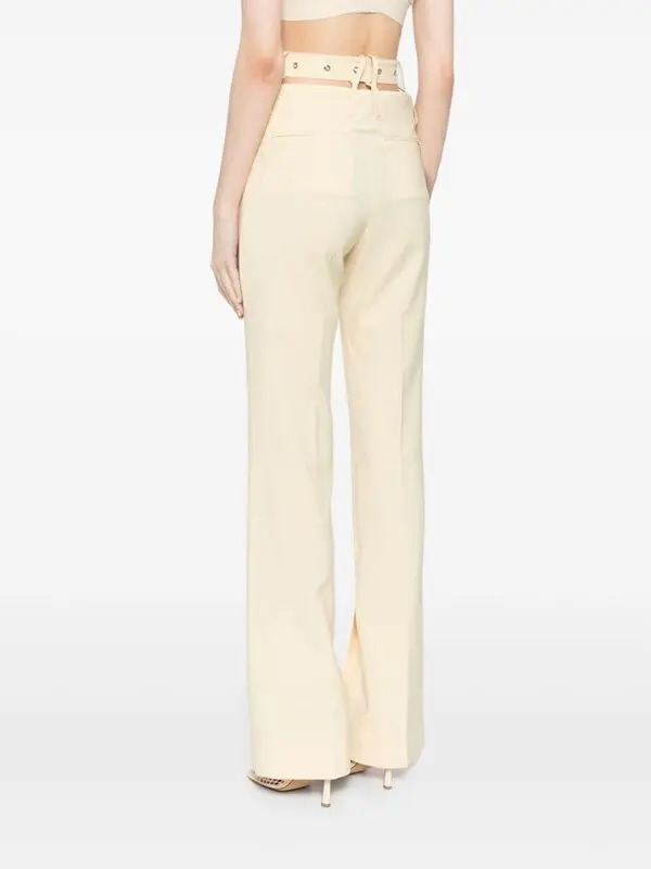 Rokh Belted Flared Trousers