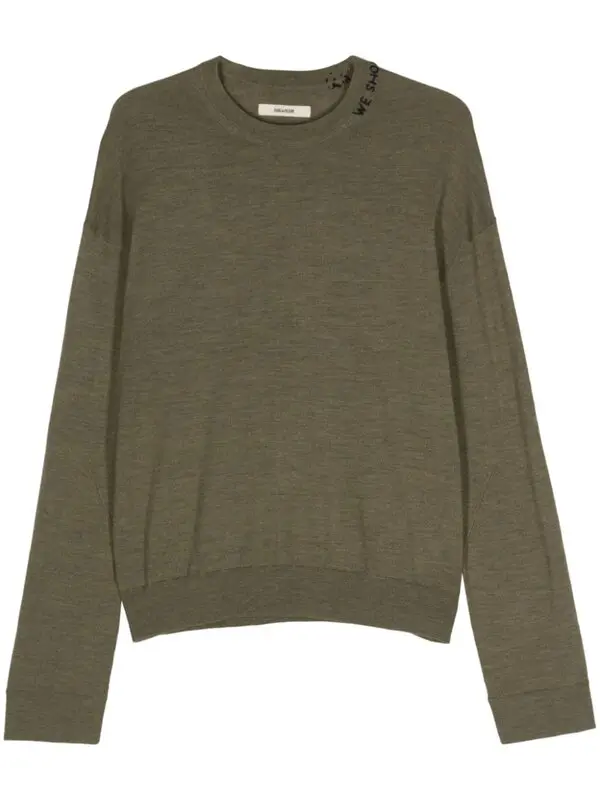 Zadig&Voltaire Slogan-embroidered Wool Jumper