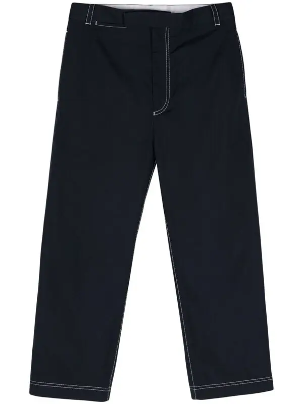 Thom Browne Contrast-stitching Straight-leg Trousers