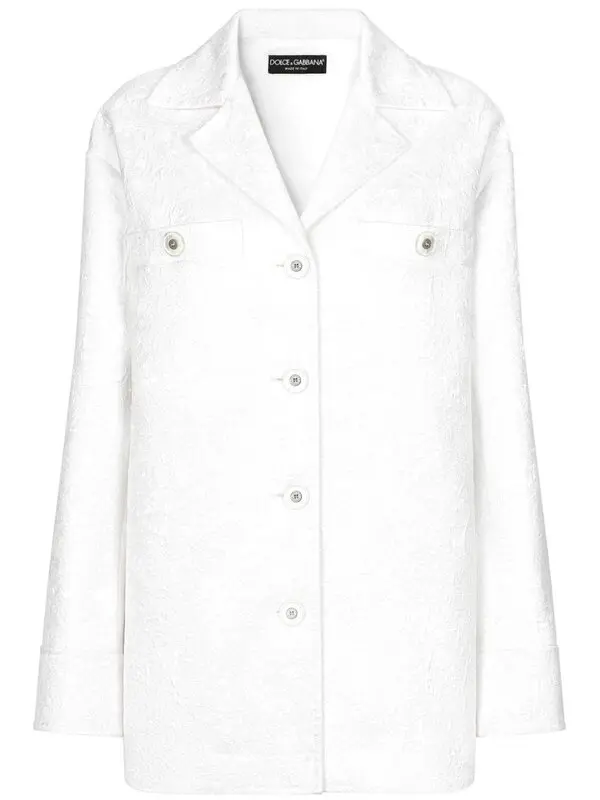 Dolce & Gabbana Jacquard Brocade Coat