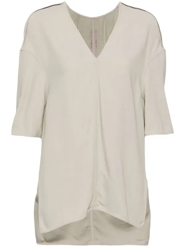 Rick Owens V-neck Drop-shoulder Blouse