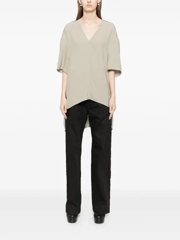 Rick Owens V-neck Drop-shoulder Blouse