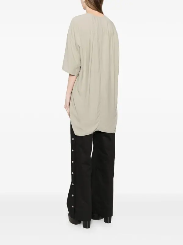 Rick Owens V-neck Drop-shoulder Blouse