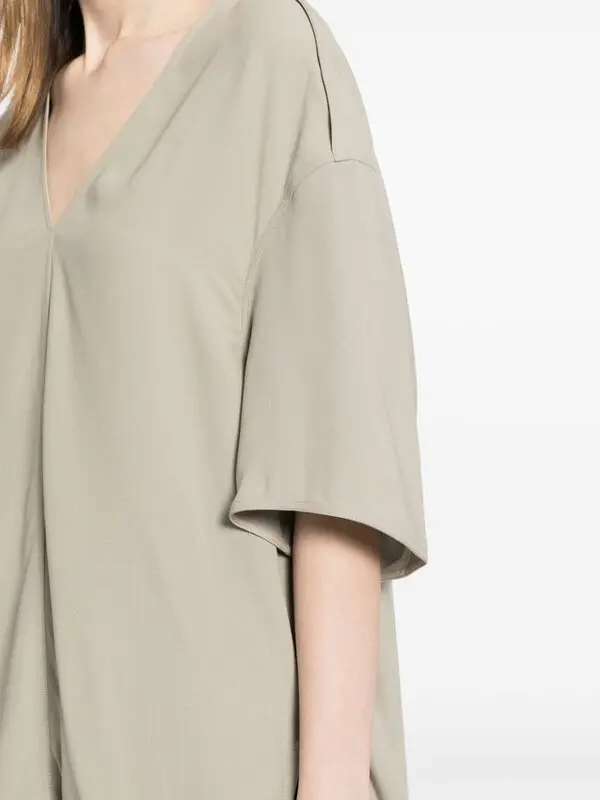 Rick Owens V-neck Drop-shoulder Blouse