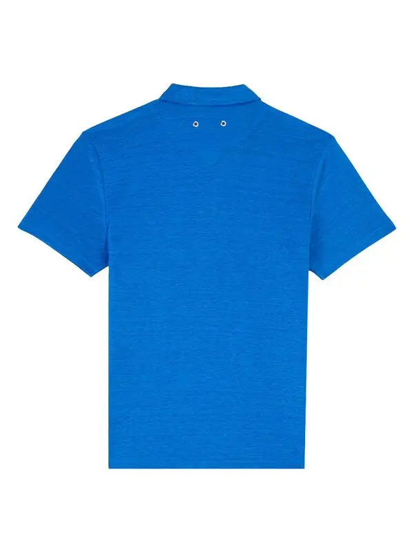 Vilebrequin Pyramid Linen Polo Shirt - Blue