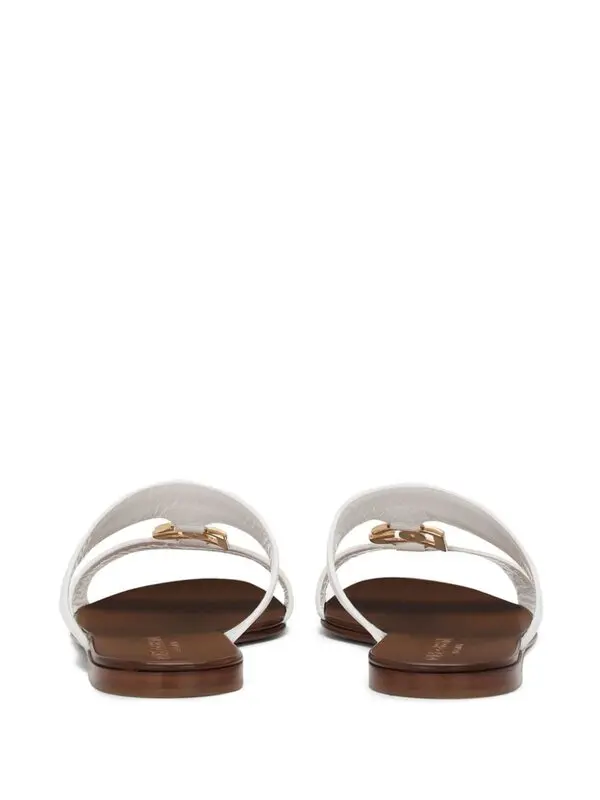 Dolce & Gabbana Bianca Leather Sandals
