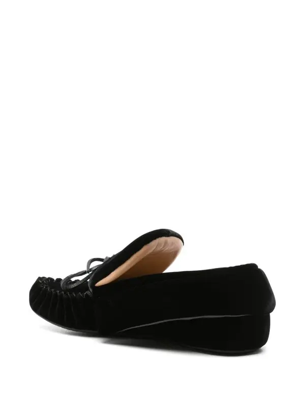 JW Anderson Ribbon-fastening Velvet Loafers
