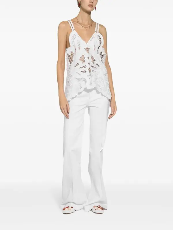 Dolce & Gabbana Cut-out Cotton Top