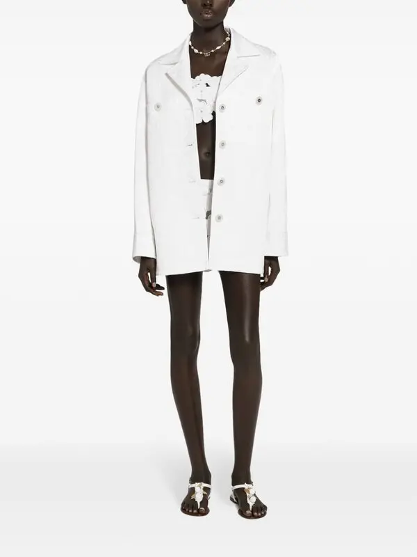 Dolce & Gabbana Floral-embroidered Miniskirt