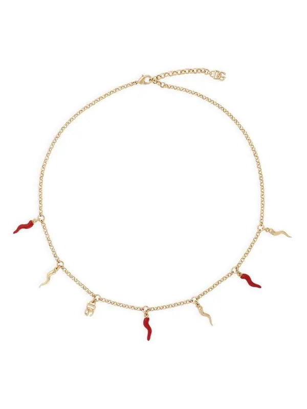 Dolce & Gabbana Horn Charm Necklace - Gold