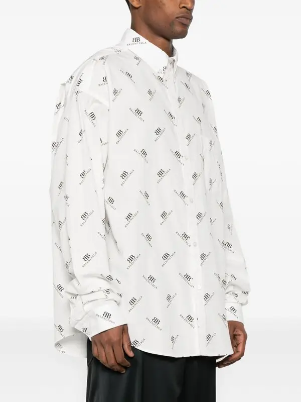 Balenciaga Bb-print Cotton T-shirt