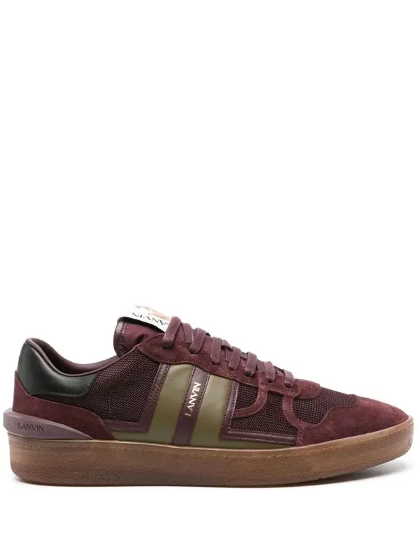 LANVIN Clay Panelled Sneakers - Red