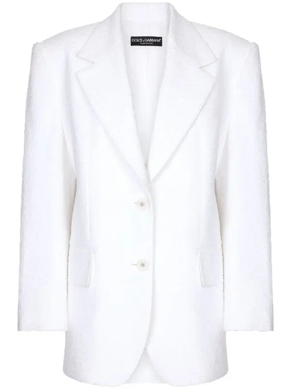 Dolce & Gabbana Single-breasted Tweed Blazer