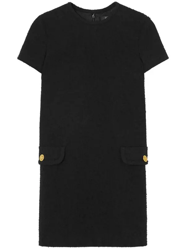 Versace Tweed Shift Mini Dress