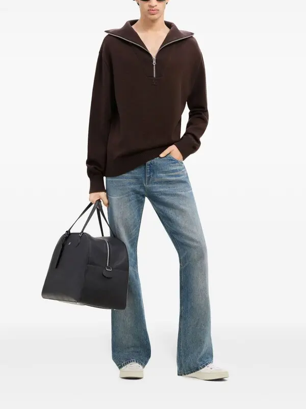 COURREGES Logo-embroidered Wool Sweater