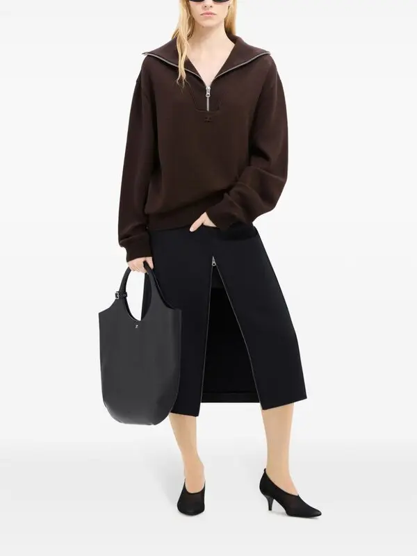 COURREGES Logo-embroidered Wool Sweater