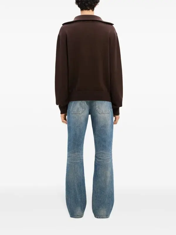 COURREGES Logo-embroidered Wool Sweater