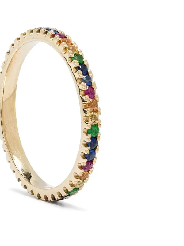 ROXANNE FIRST 14kt Yellow Sapphire Eternity Band Ring