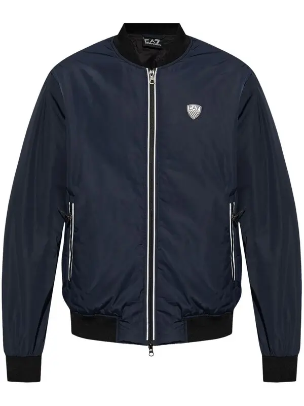 Emporio Armani Logo-patch Bomber Jacket