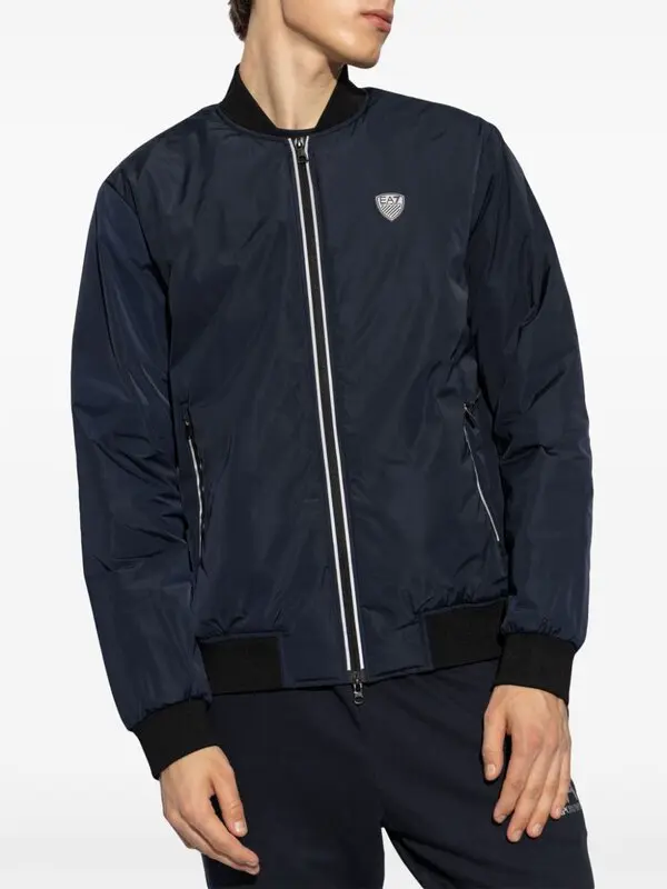Emporio Armani Logo-patch Bomber Jacket