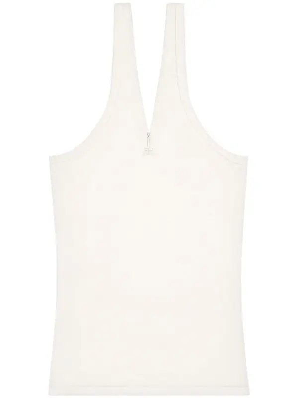 COURREGES Ribbed Tank Top