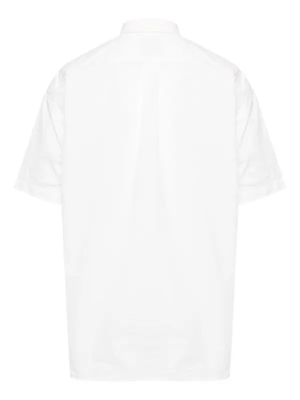 AND WANDER Appliqué-detail Short-sleeve Shirt