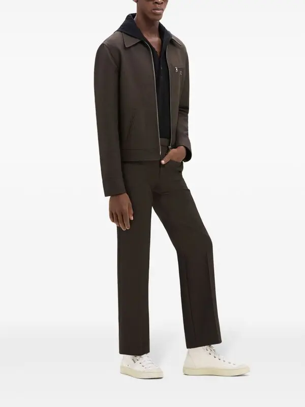 COURREGES Retro Logo-embroidered Jacket - Brown
