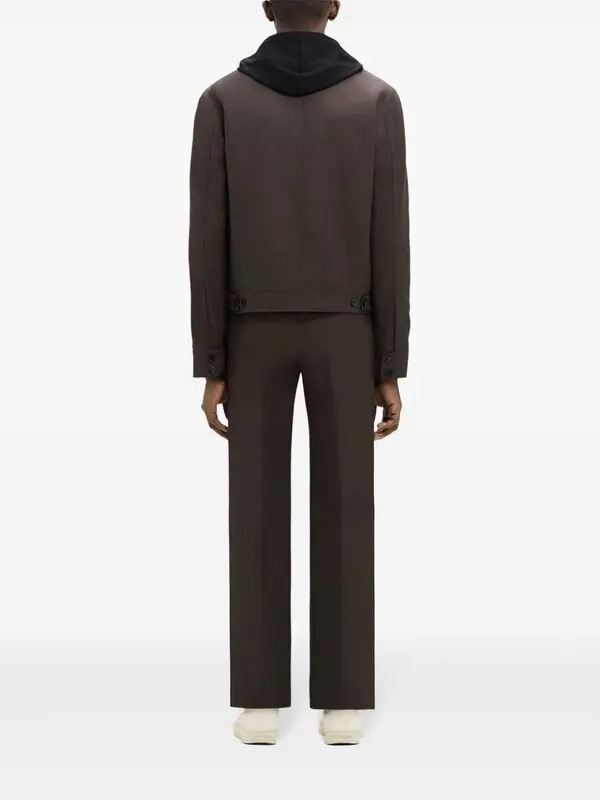 COURREGES Retro Logo-embroidered Jacket - Brown