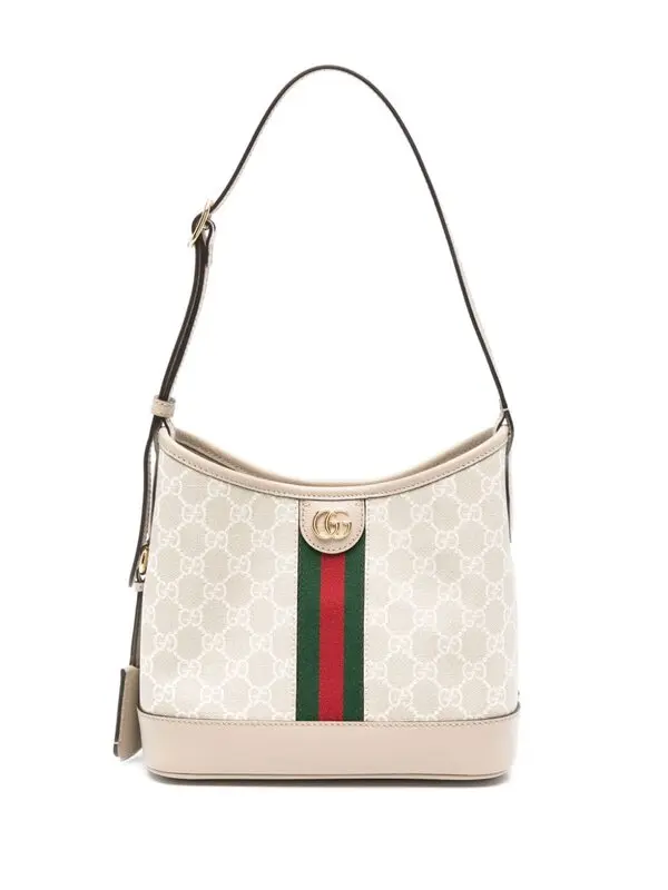 Gucci Small Ophidia Gg Shoulder Bag - Neutrals