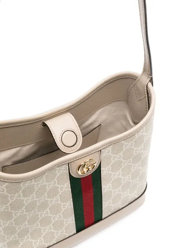 Gucci Small Ophidia Gg Shoulder Bag - Neutrals
