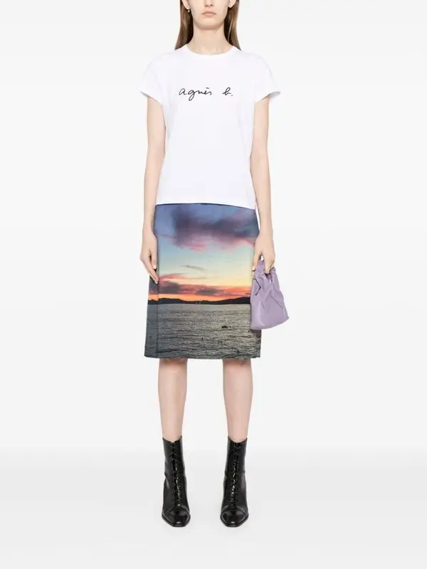 AGNES B. Logo-print T-shirt