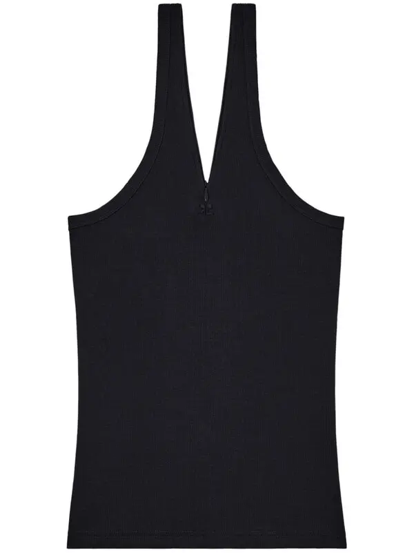 COURREGES Logo-embroidered Top