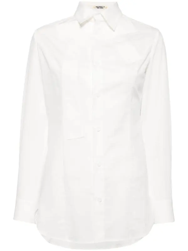 Yohji Yamamoto Bow-detail Cotton Shirt