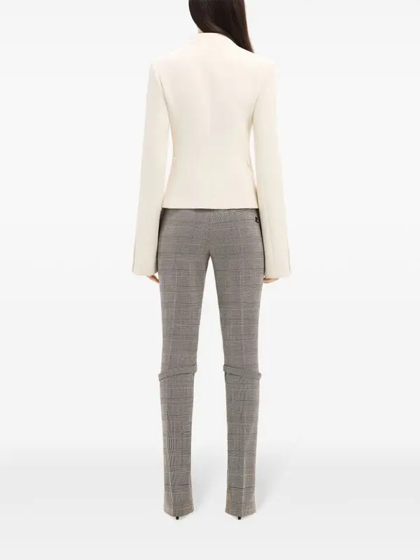 COURREGES Heritage Concealed-fastening Crepe Jacket - White
